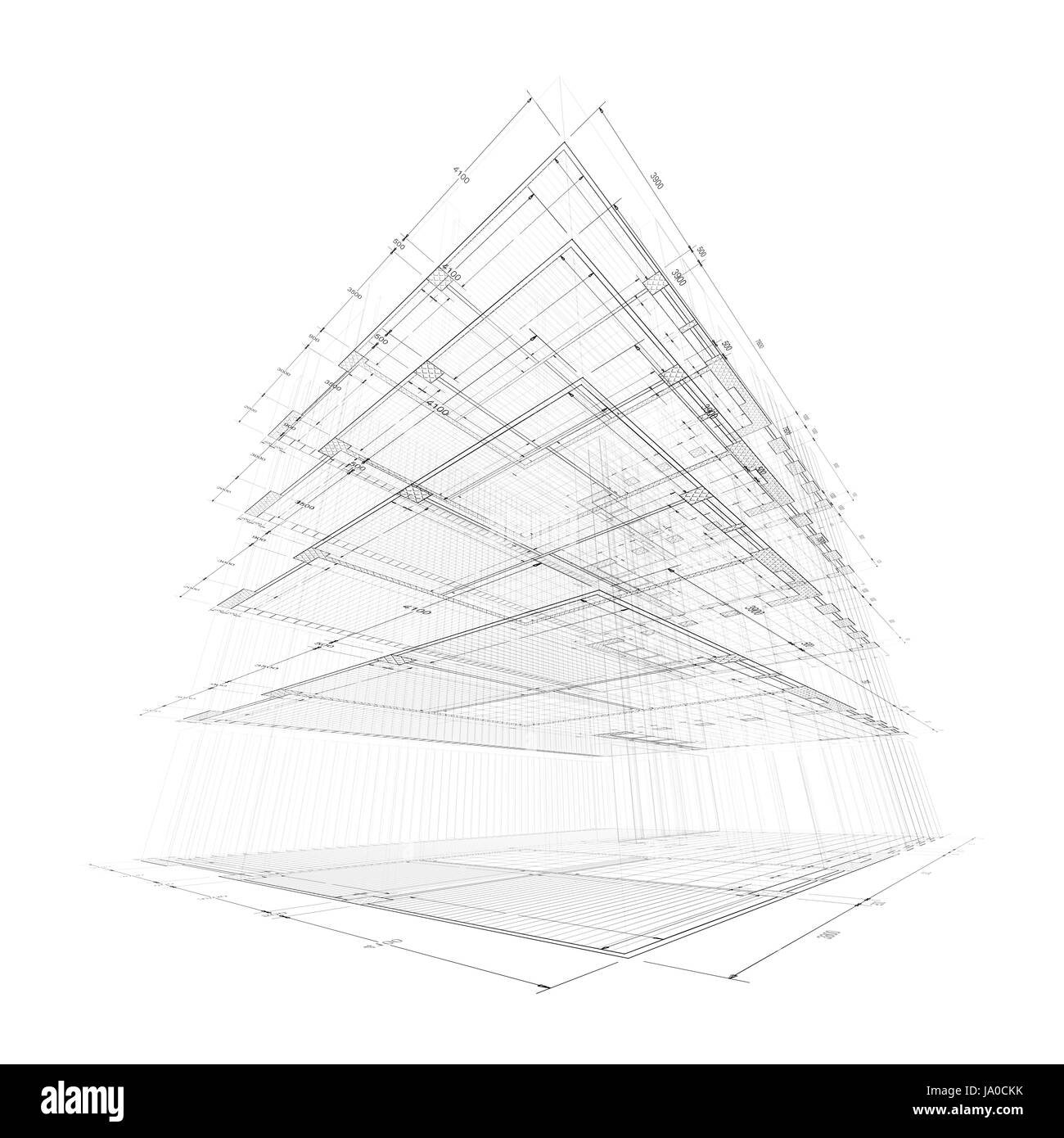 office, city, town, isolated, model, design, project, concept, plan ...