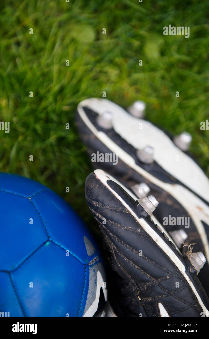 Football boot and ball hi-res stock photography and images - Alamy