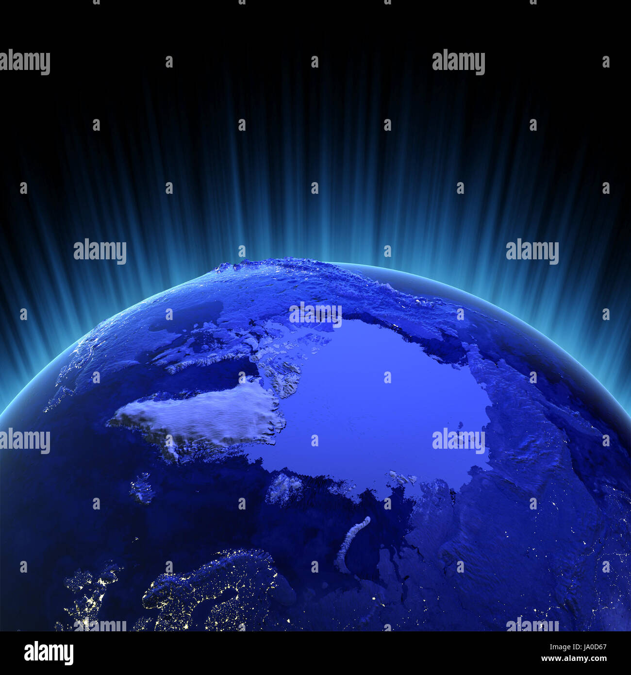 blue, single, isolated, mountains, space, graphic, night, nighttime ...