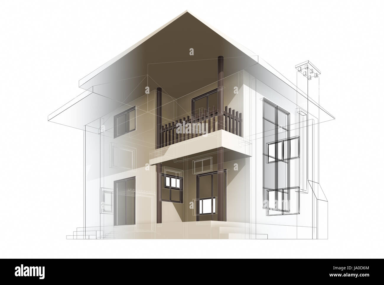 house, building, model, design, project, concept, plan, draft, modern ...