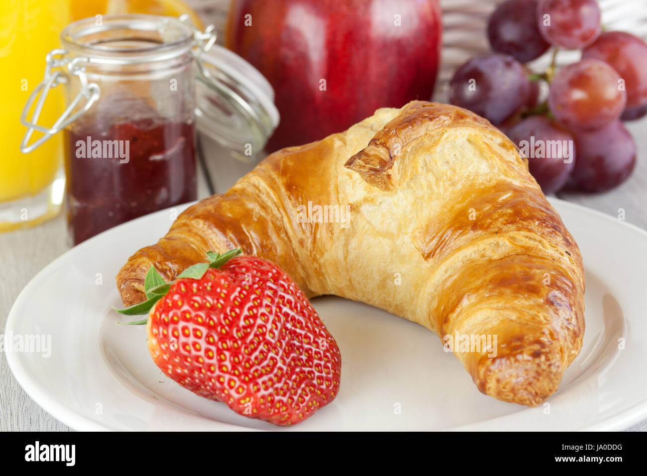 sweet breakfast table Stock Photo - Alamy