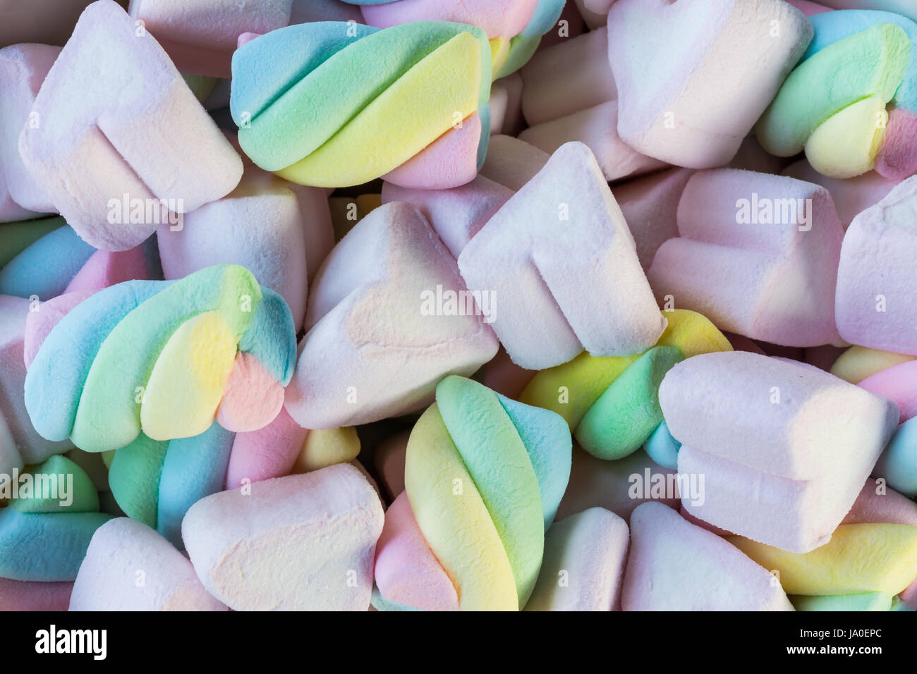 Closeup of colorful mini marshmallows background or texture Stock Photo ...