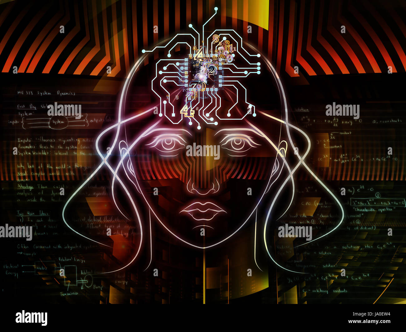 woman, calculation, composition, model, design, project, concept, plan ...