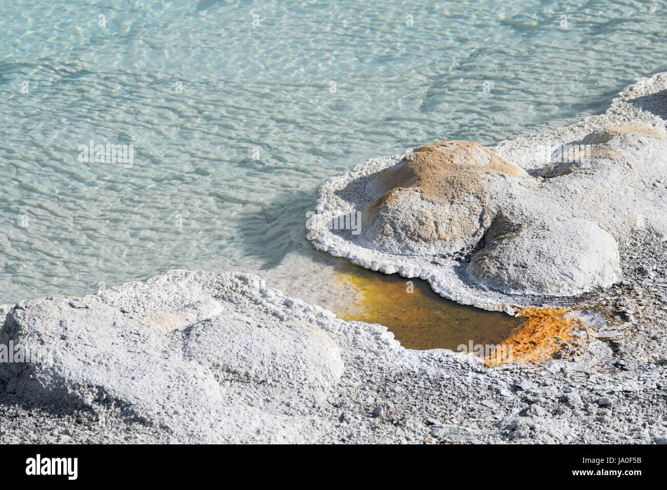 The sapphire pool in Yellowstone National Park Stock Photo - Alamy