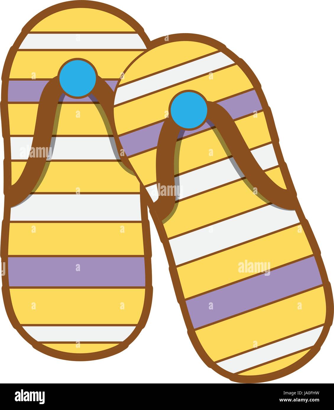 Feet flip flop Stock Vector Images - Alamy