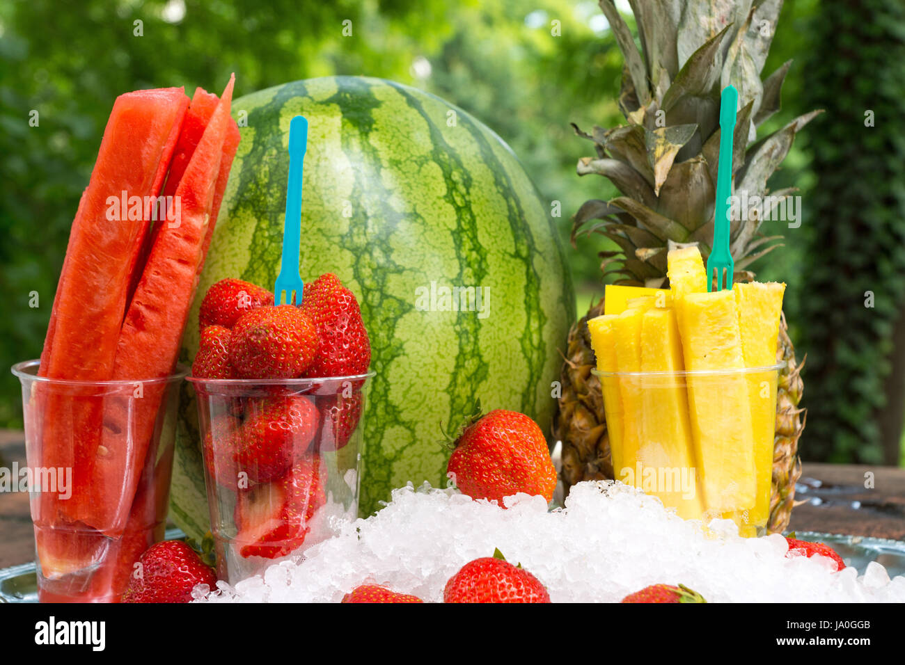 fruits for refreshment in summer Stock Photo - Alamy