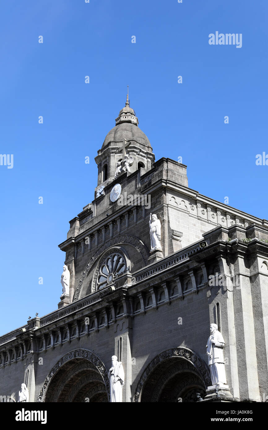 Manila Cathedral in Intramuros, Philippines - Famous Landmark Stock ...