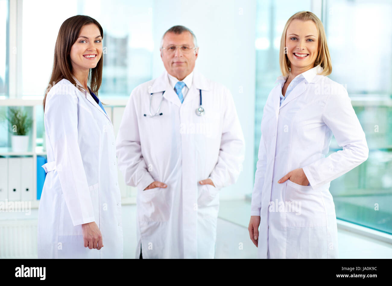 doctor, physician, medic, medical practicioner, woman, blue, humans ...