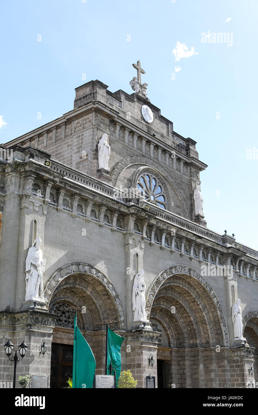 Manila Cathedral in Intramuros, Philippines - Famous Landmark Stock ...