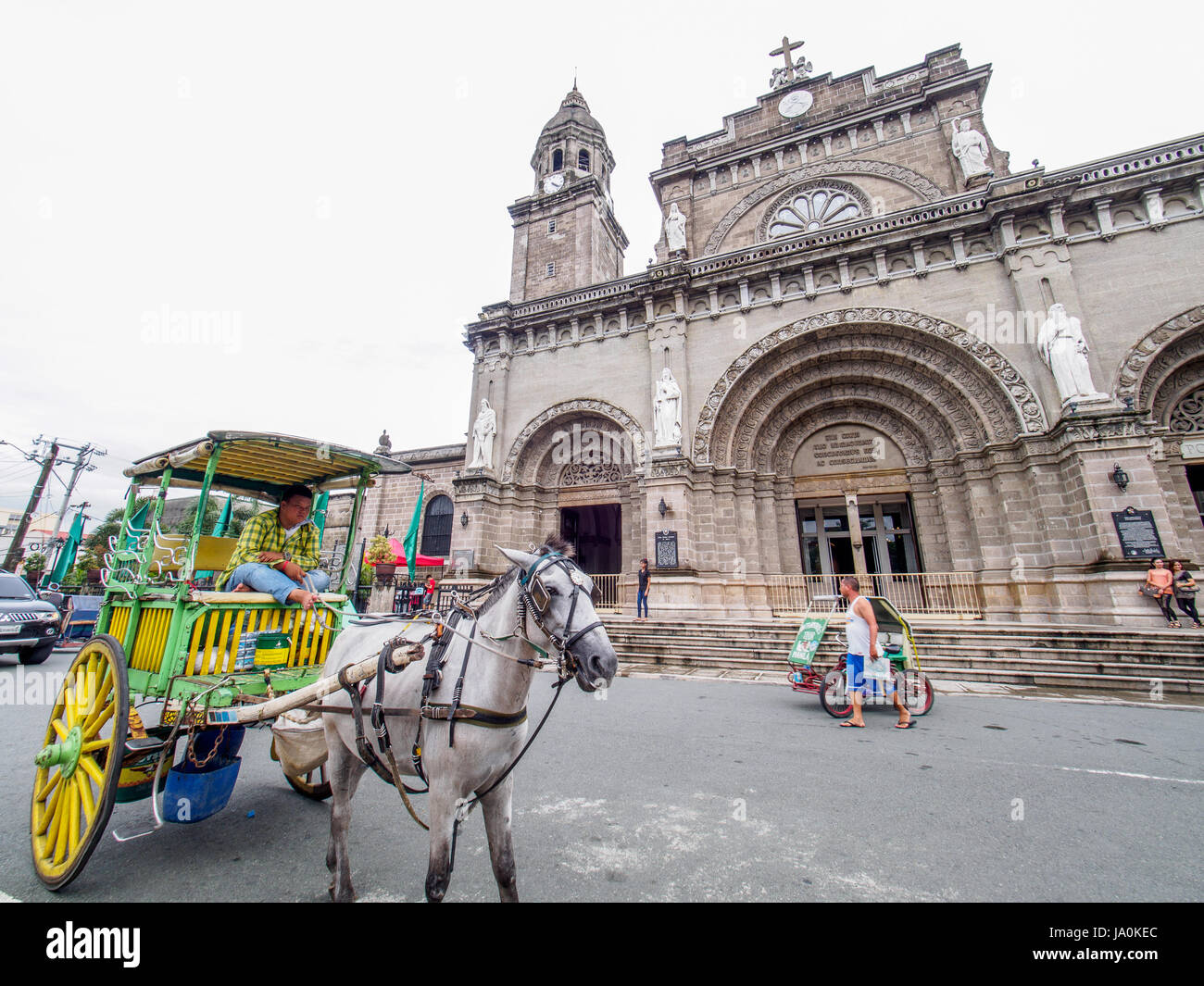 Manila Cathedral in Intramuros, Philippines - Famous Landmark Stock ...
