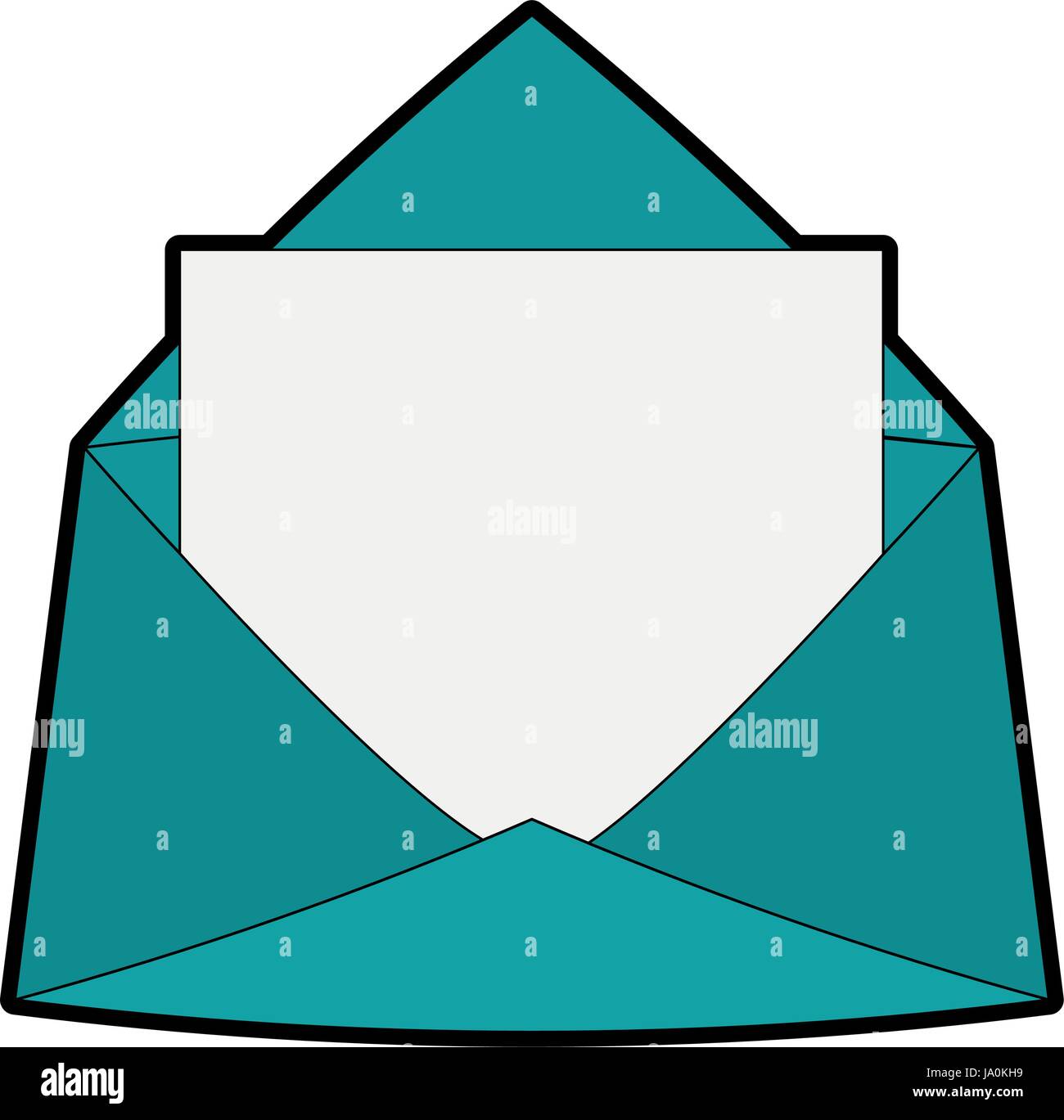 open message envelope icon image Stock Vector Image & Art - Alamy
