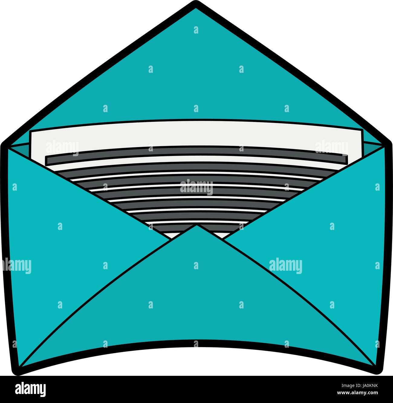 open message envelope icon image Stock Vector Image & Art - Alamy