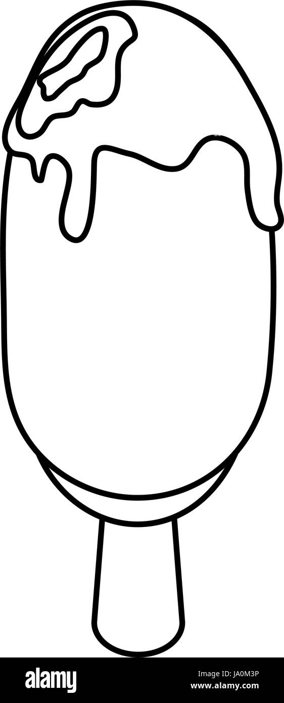 Ice popsicle stick Black and White Stock Photos & Images - Alamy