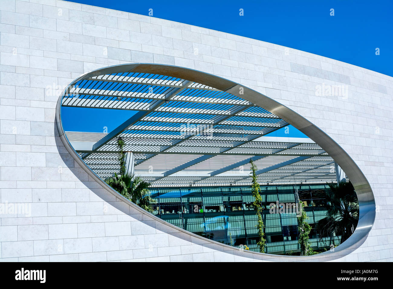 Looking around series. Geometric figures in architecture Stock Photo ...