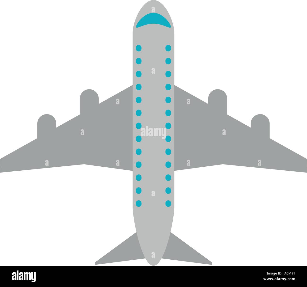 commercial airplane topview icon image Stock Vector Image & Art - Alamy