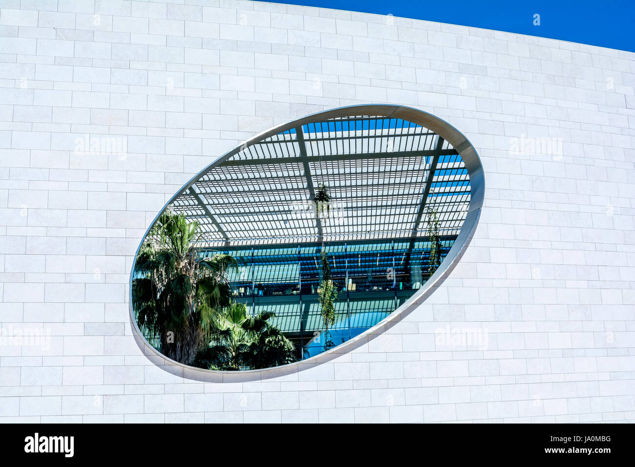 Looking around series. Geometric figures in architecture Stock Photo ...