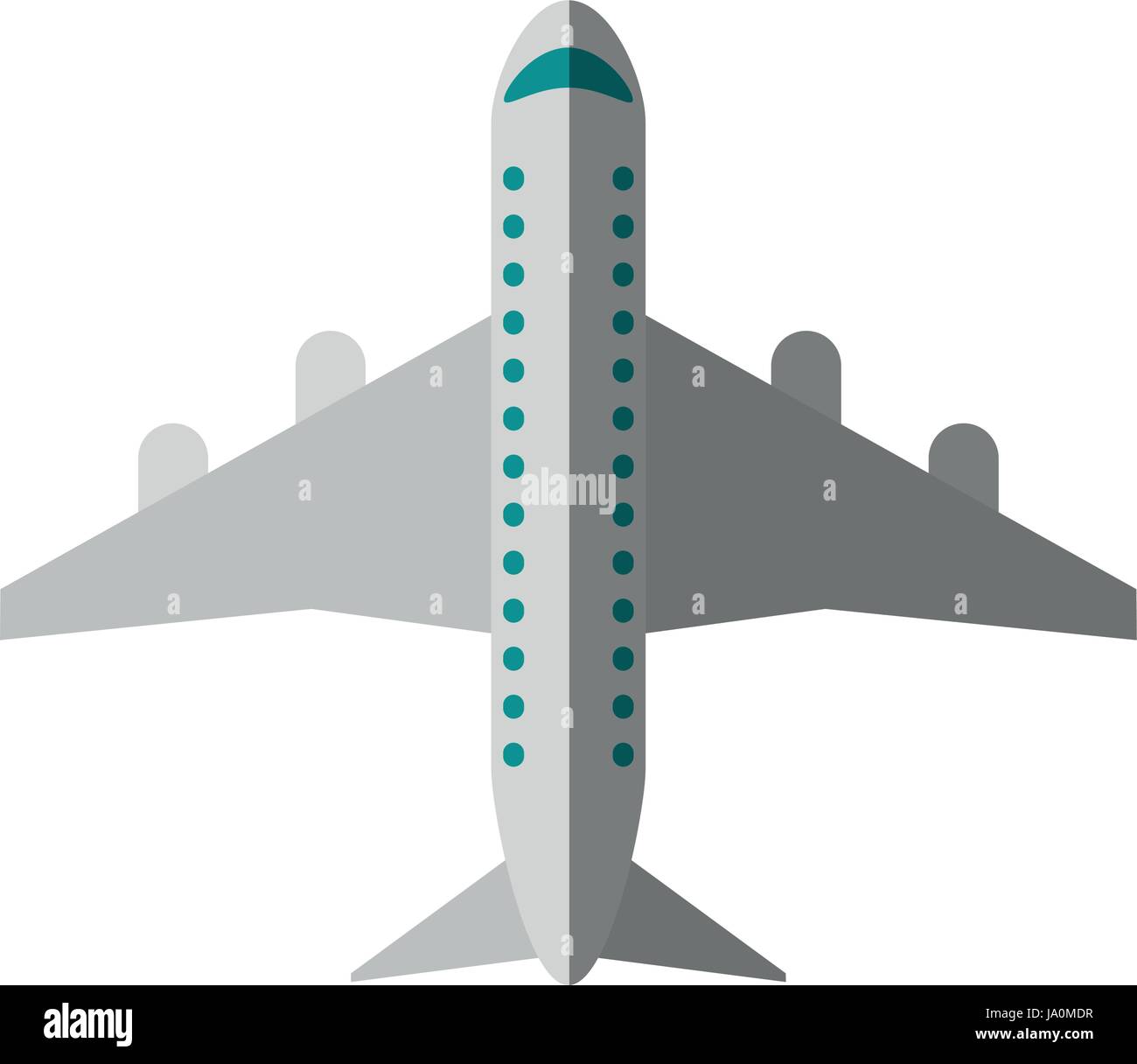 commercial airplane topview icon image Stock Vector Image & Art - Alamy