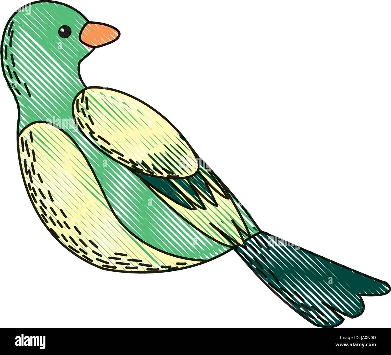 cute cartoon bird animal natural spring image Stock Vector Image & Art ...