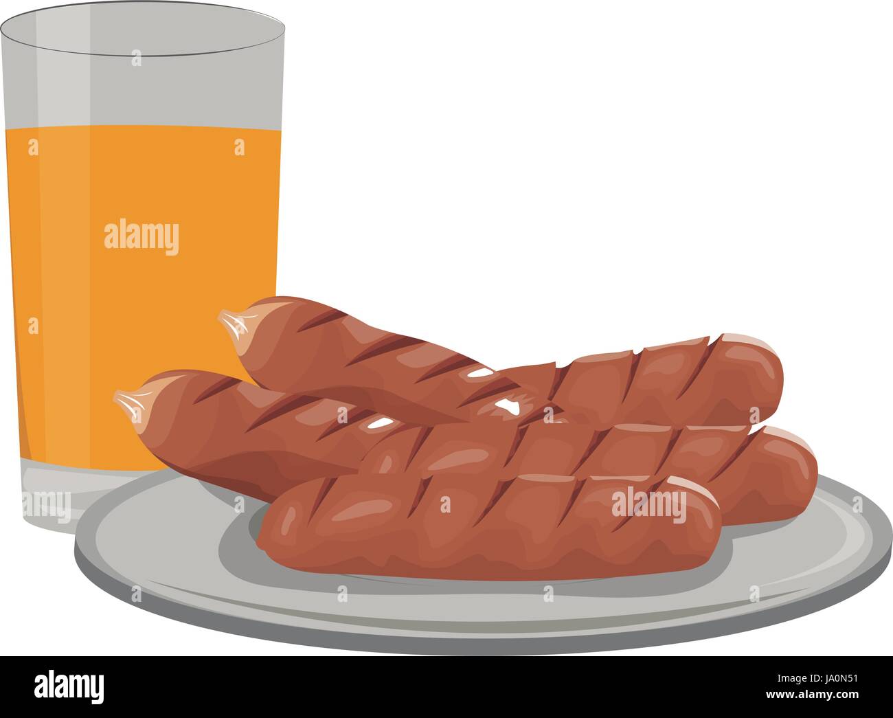 View pork sausage on Stock Vector Images - Alamy