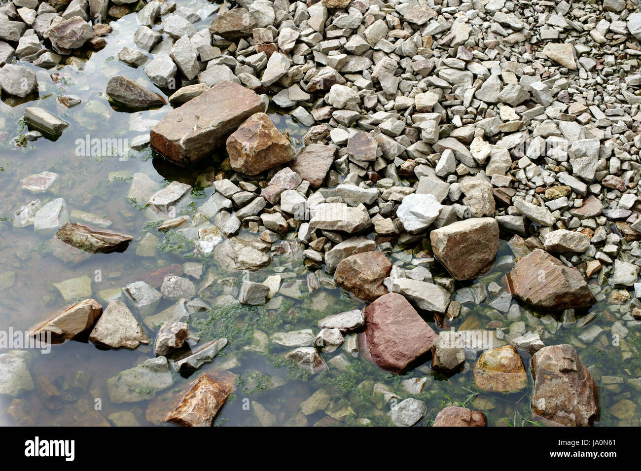 contrast, algae, moss, dry, dried up, barren, puddle, drain, pebbles ...