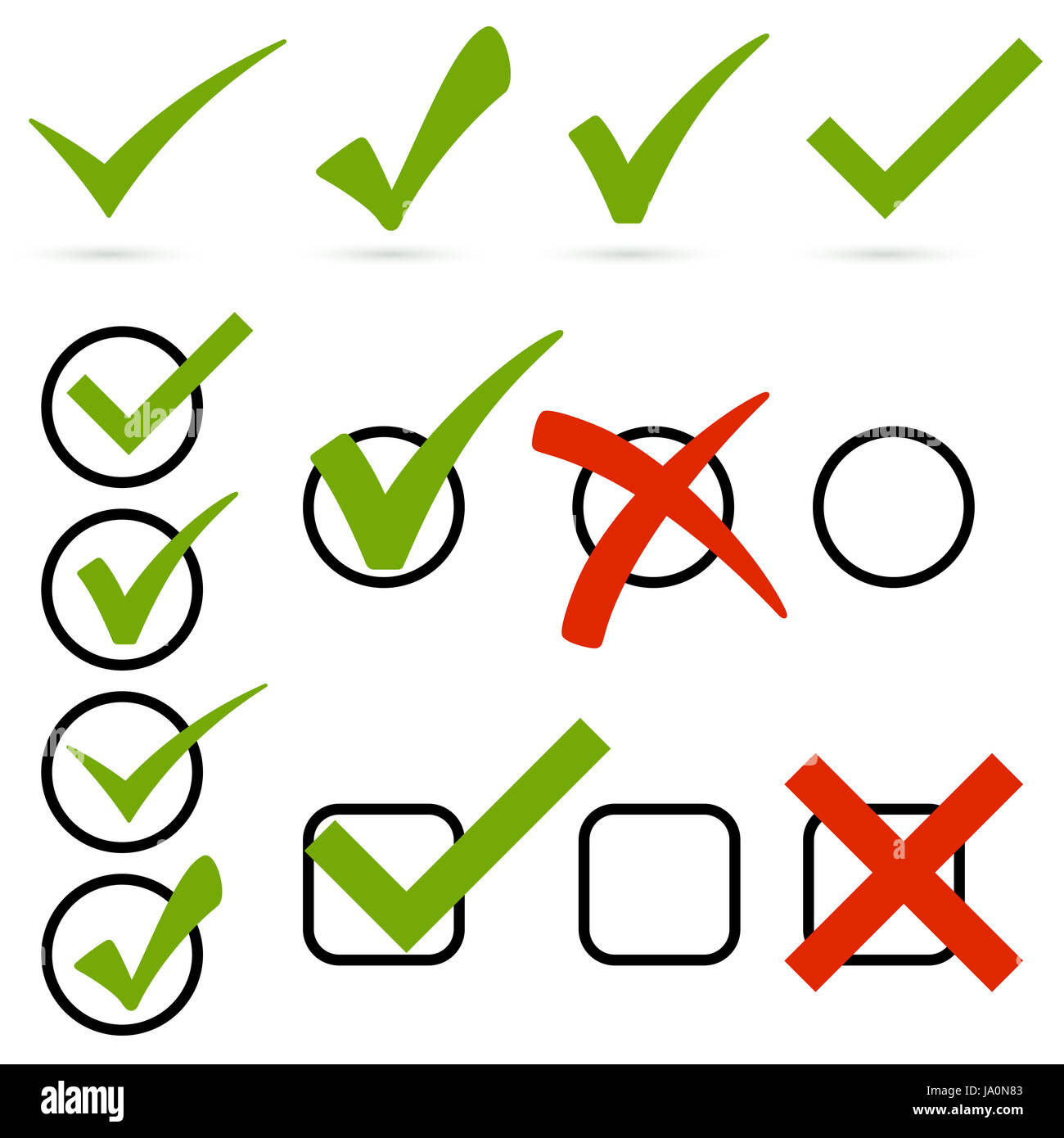 Check box illustration Cut Out Stock Images & Pictures - Alamy