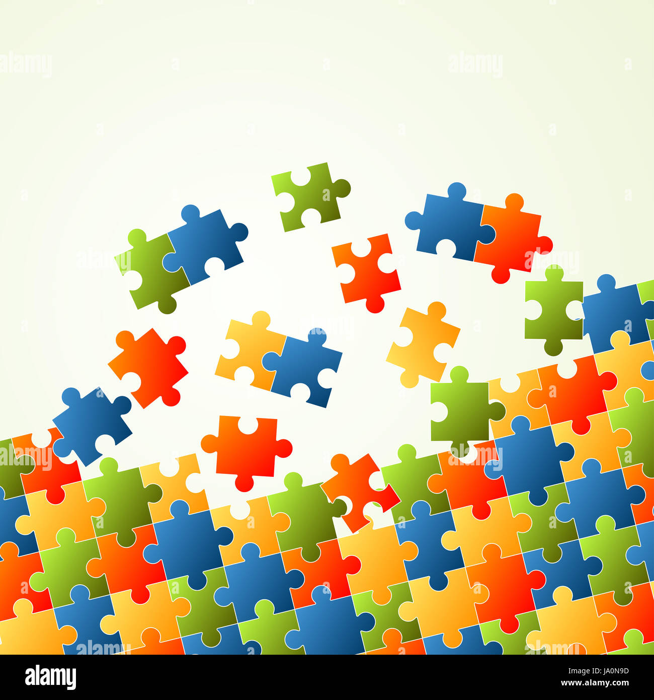 puzzle pieces background colorful Stock Photo - Alamy