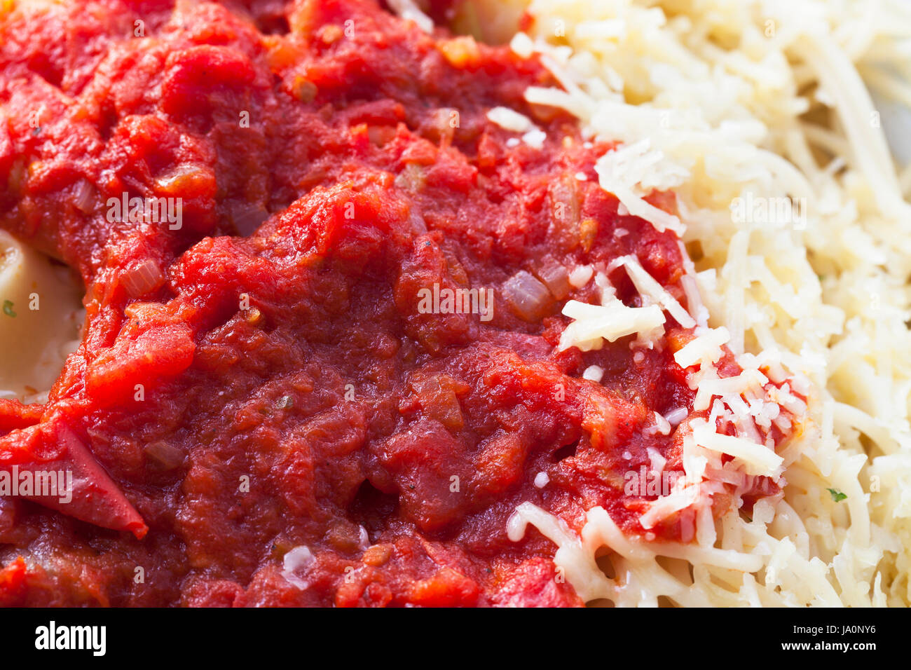 spaghetti, sauce, pasta, food, dish, meal, supper, dinner, food ...