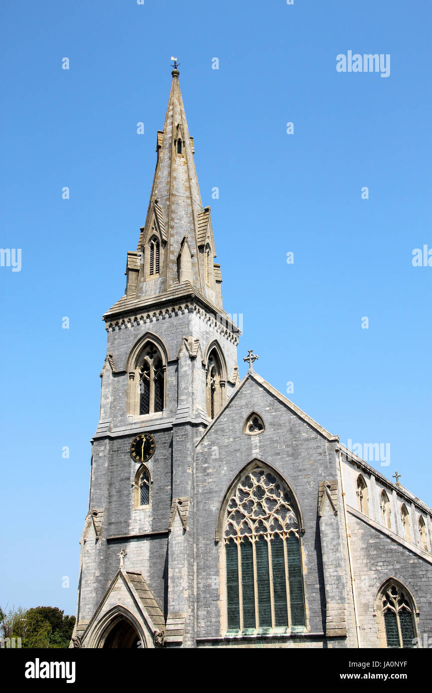 church, england, steeple, historical, church, england, steeple ...