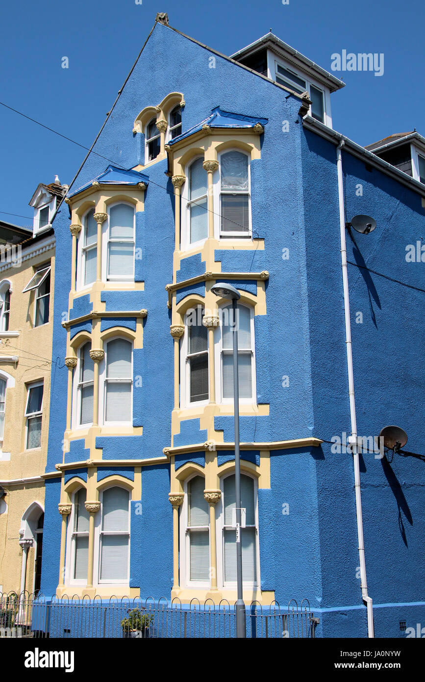 blue, historical, house, home, dwelling house, residential building ...