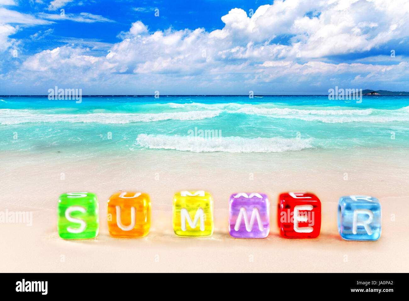 summer on the beach Stock Photo - Alamy