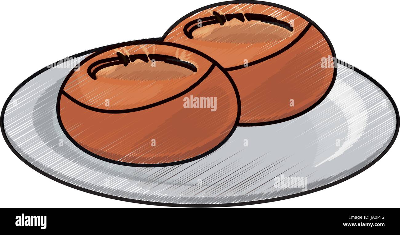 Bakery buns Stock Vector Images - Alamy