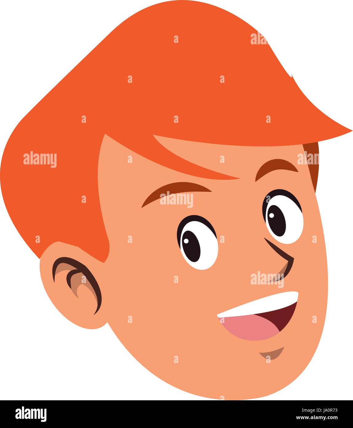 face of young man portrait cartoon smile Stock Vector Image & Art - Alamy