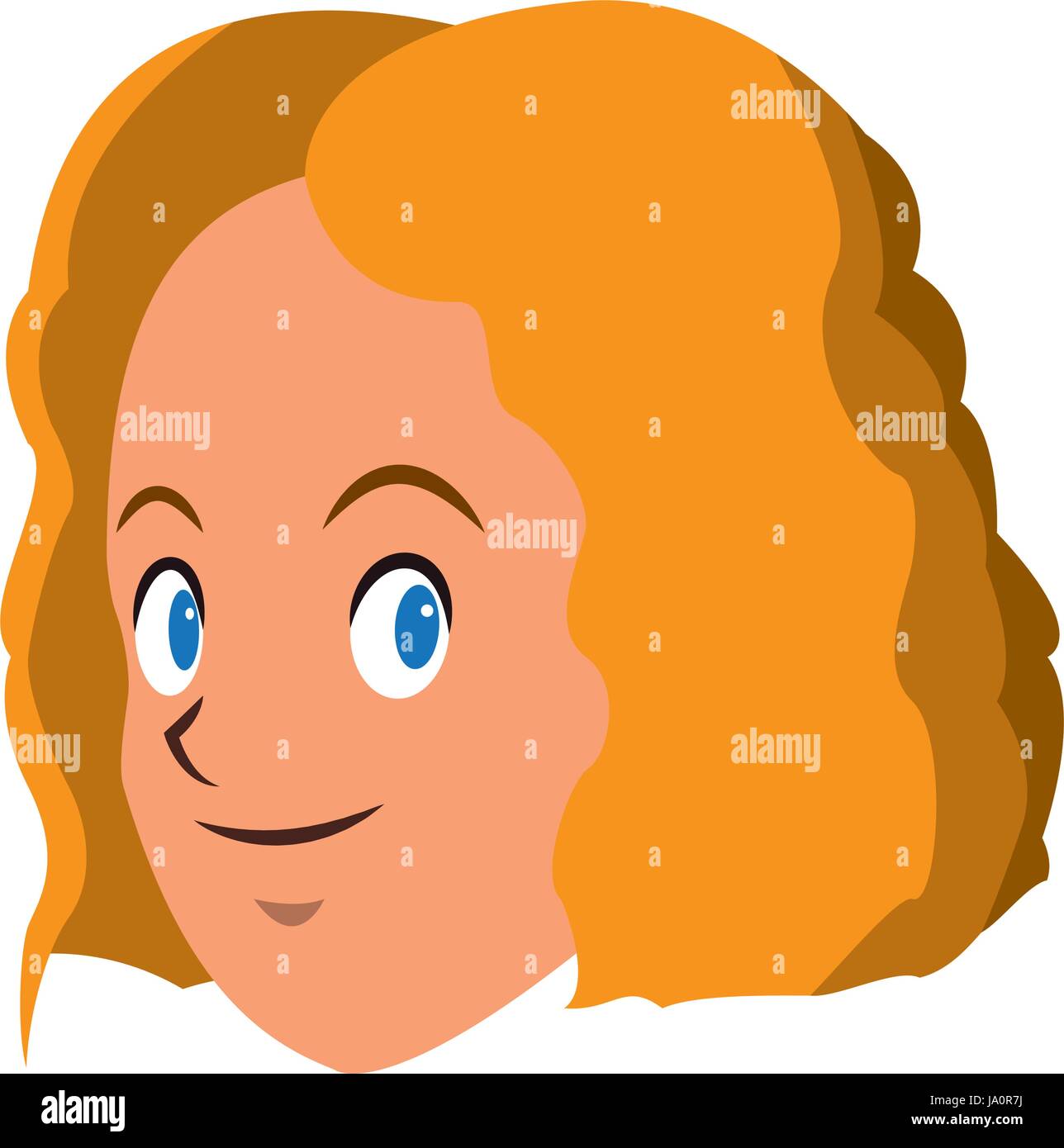 young woman happy avatar isolated icon Stock Vector Image & Art - Alamy