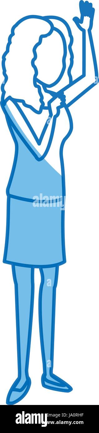 young woman adventure travel summer vacation cartoon style vector ...