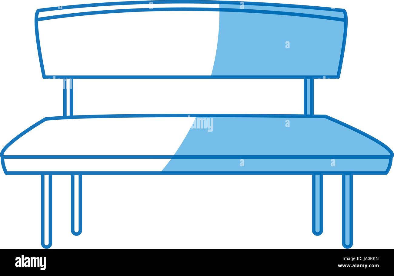 wooden bench park exterior empty Stock Vector Image & Art - Alamy