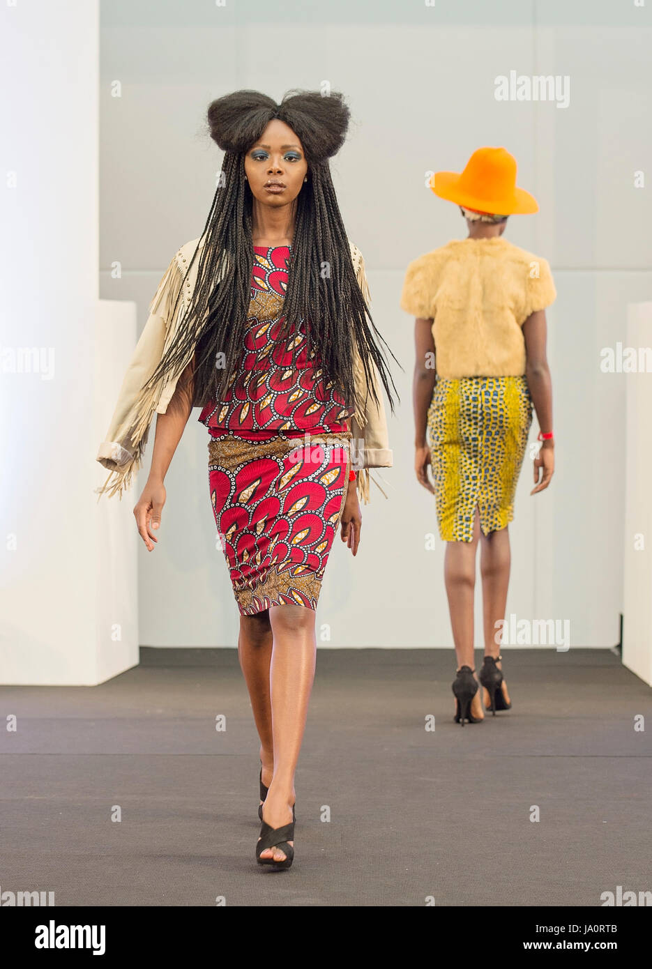 Photo of Black lady taken at the Afro Hair and Beauty show in London UK ...