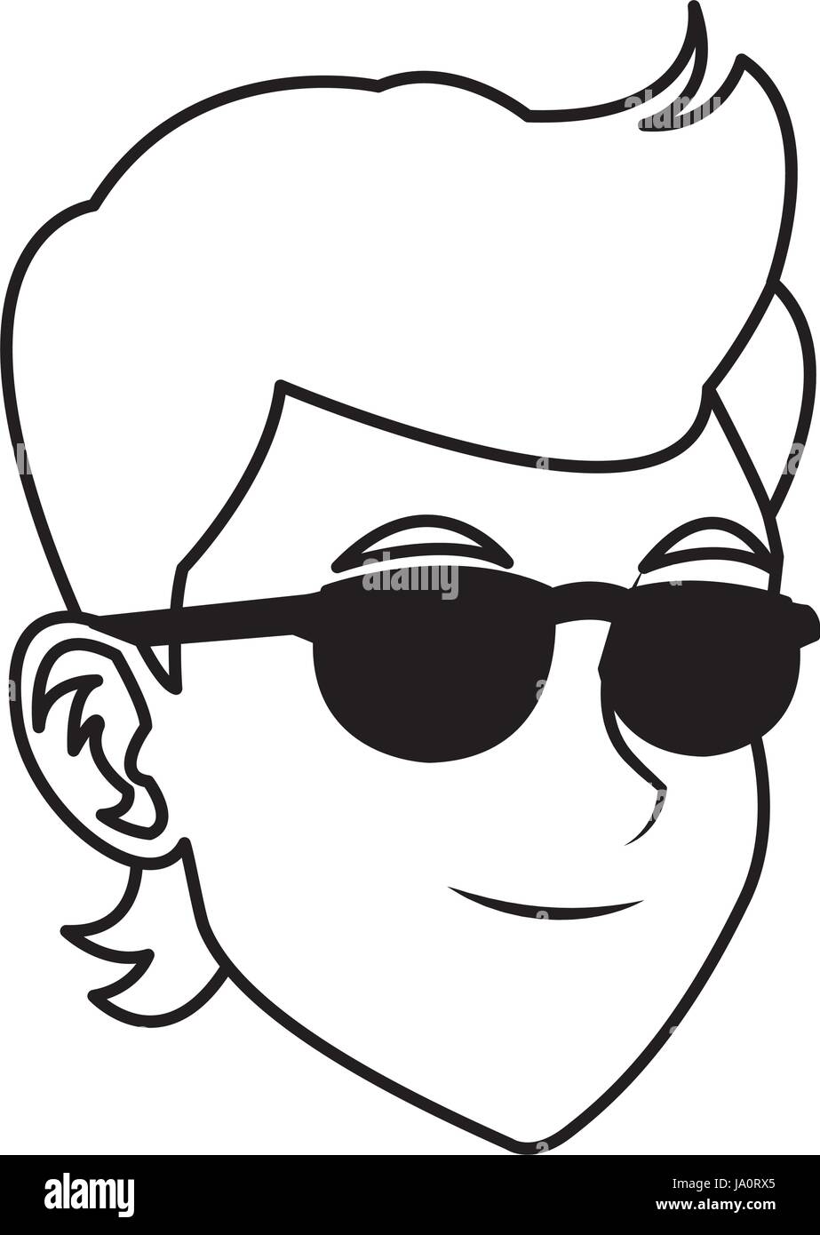 man character face avatar style portrait Stock Vector Image & Art - Alamy