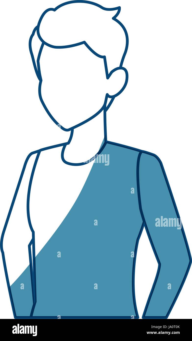 portrait man people faceless style image Stock Vector Image & Art - Alamy
