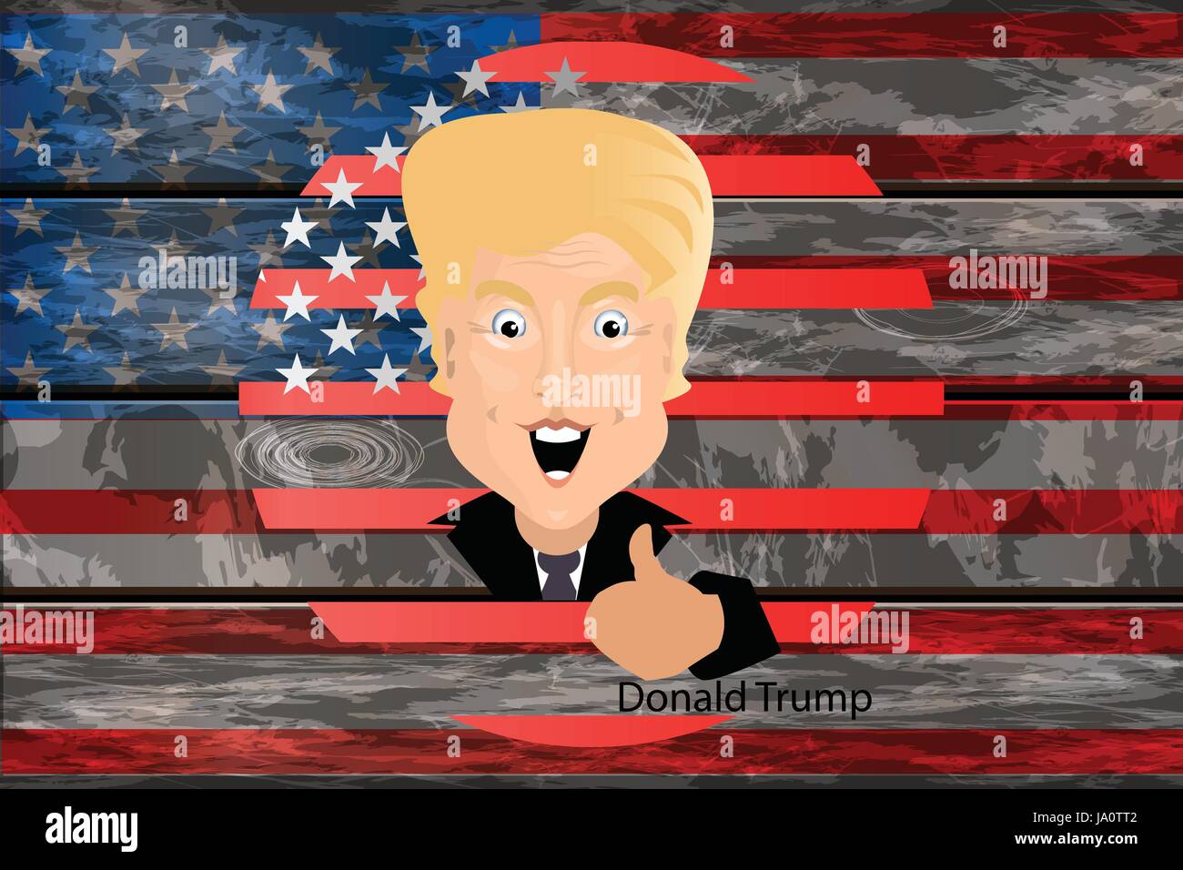 President trump thumbs up Stock Vector Images - Alamy