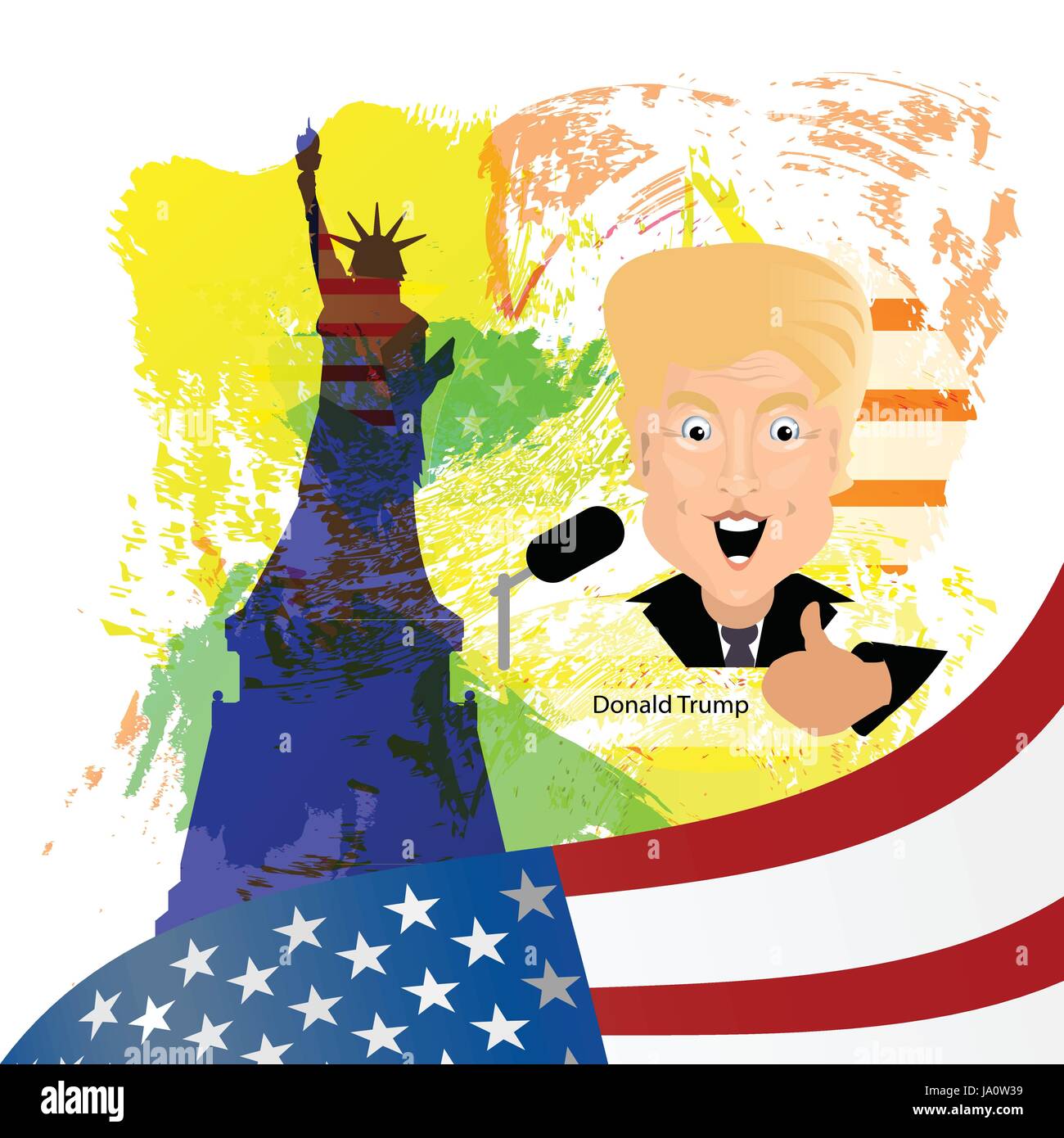 Donald Trump President of the United States and Independence Day ...