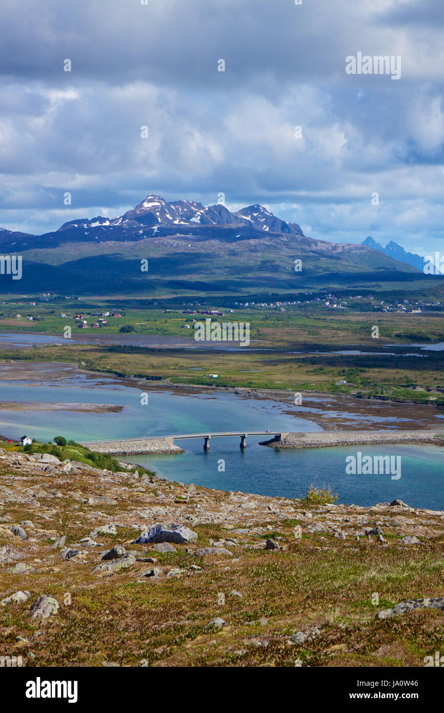 norway, blue, beautiful, beauteously, nice, city, town, mountains ...