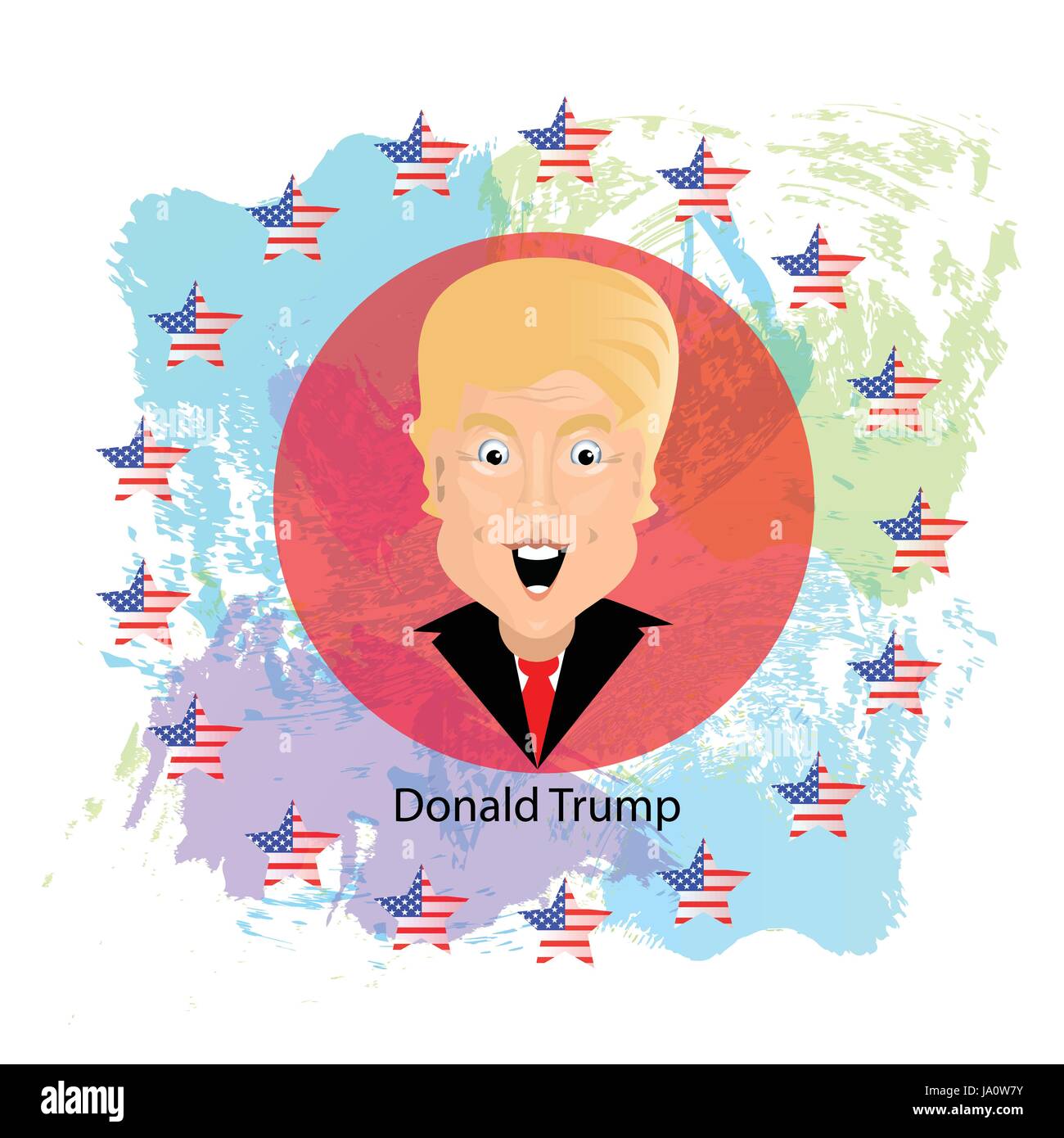 Donald Trump President of the United States Stock Vector Image & Art ...