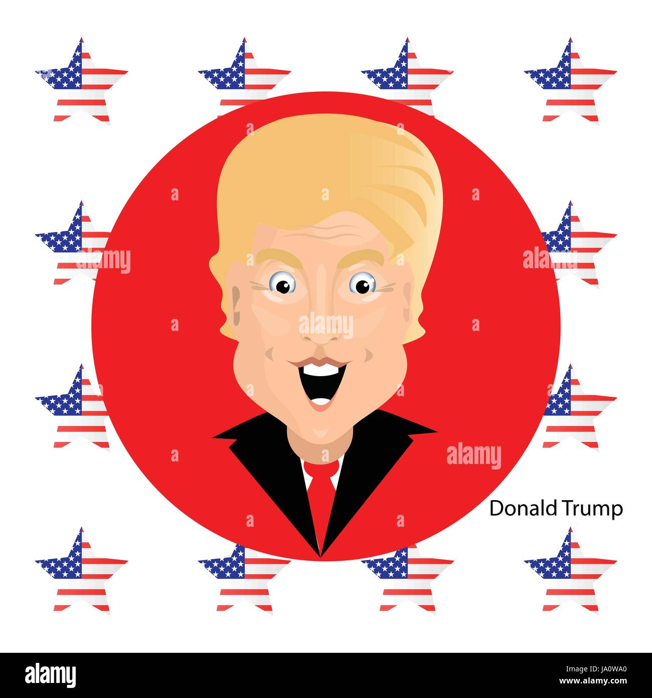 Donald Trump President of the United States Stock Vector Image & Art ...