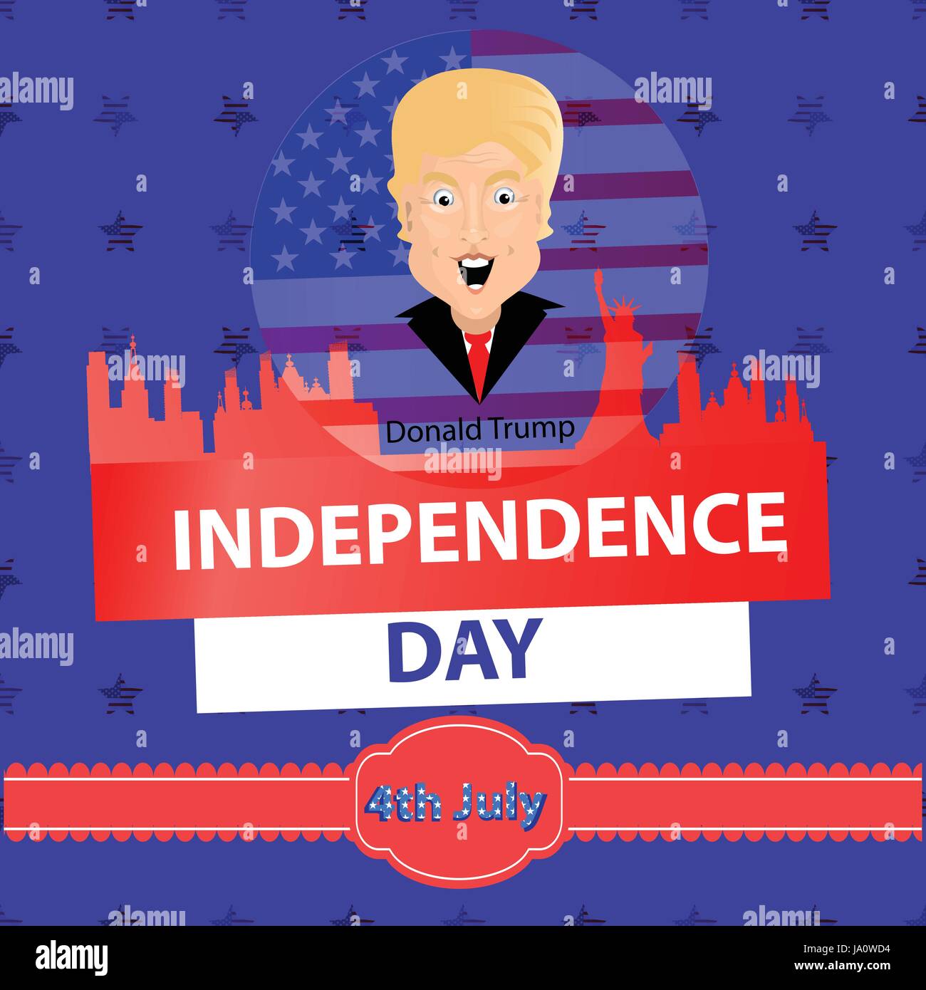 Donald trump silhouette vector hi-res stock photography and images - Alamy