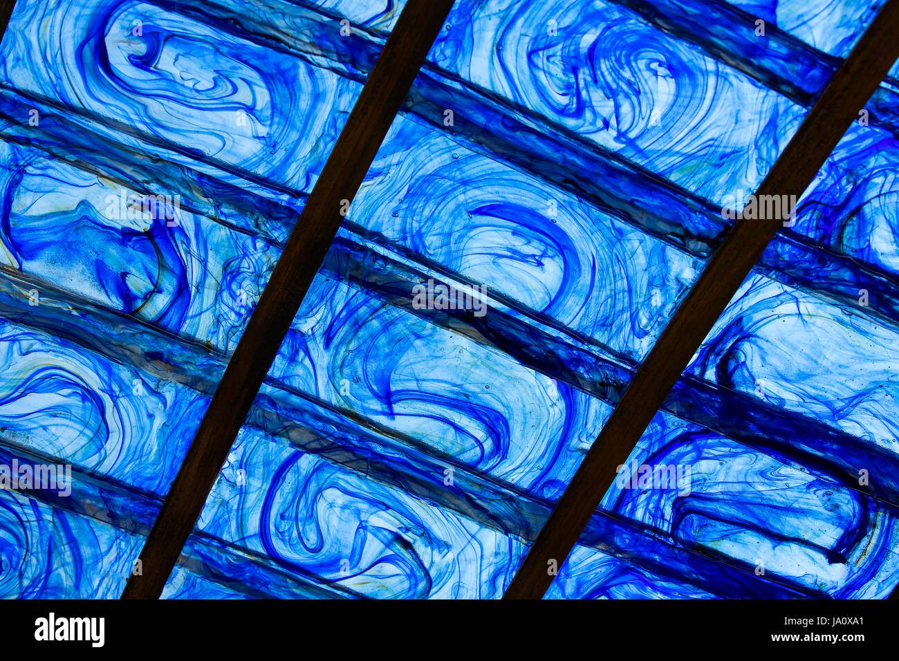 Background blue plastic design shot close-up Stock Photo - Alamy
