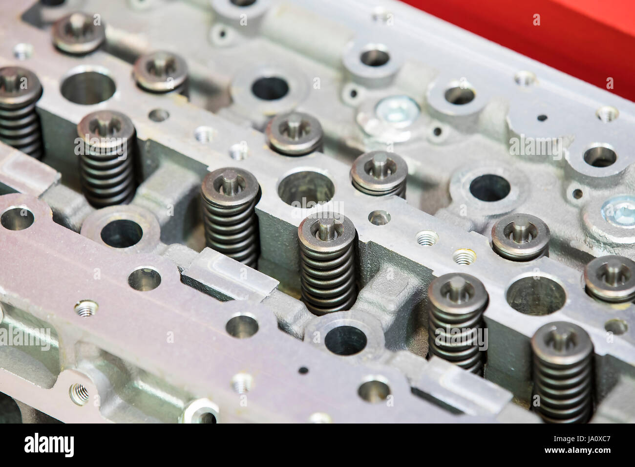 New auto parts for cars on a white background Stock Photo - Alamy