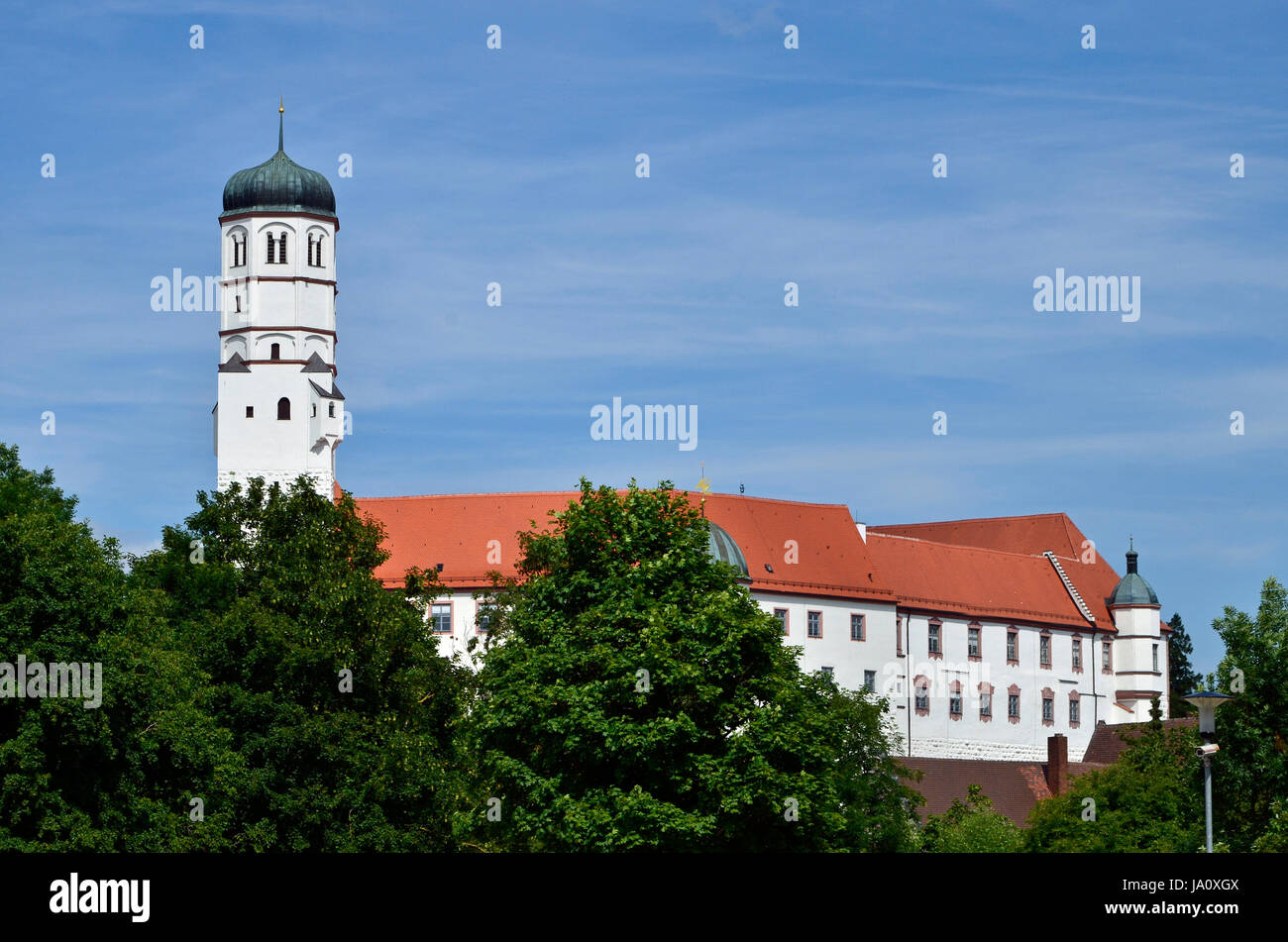 schloss dillingen from south Stock Photo - Alamy