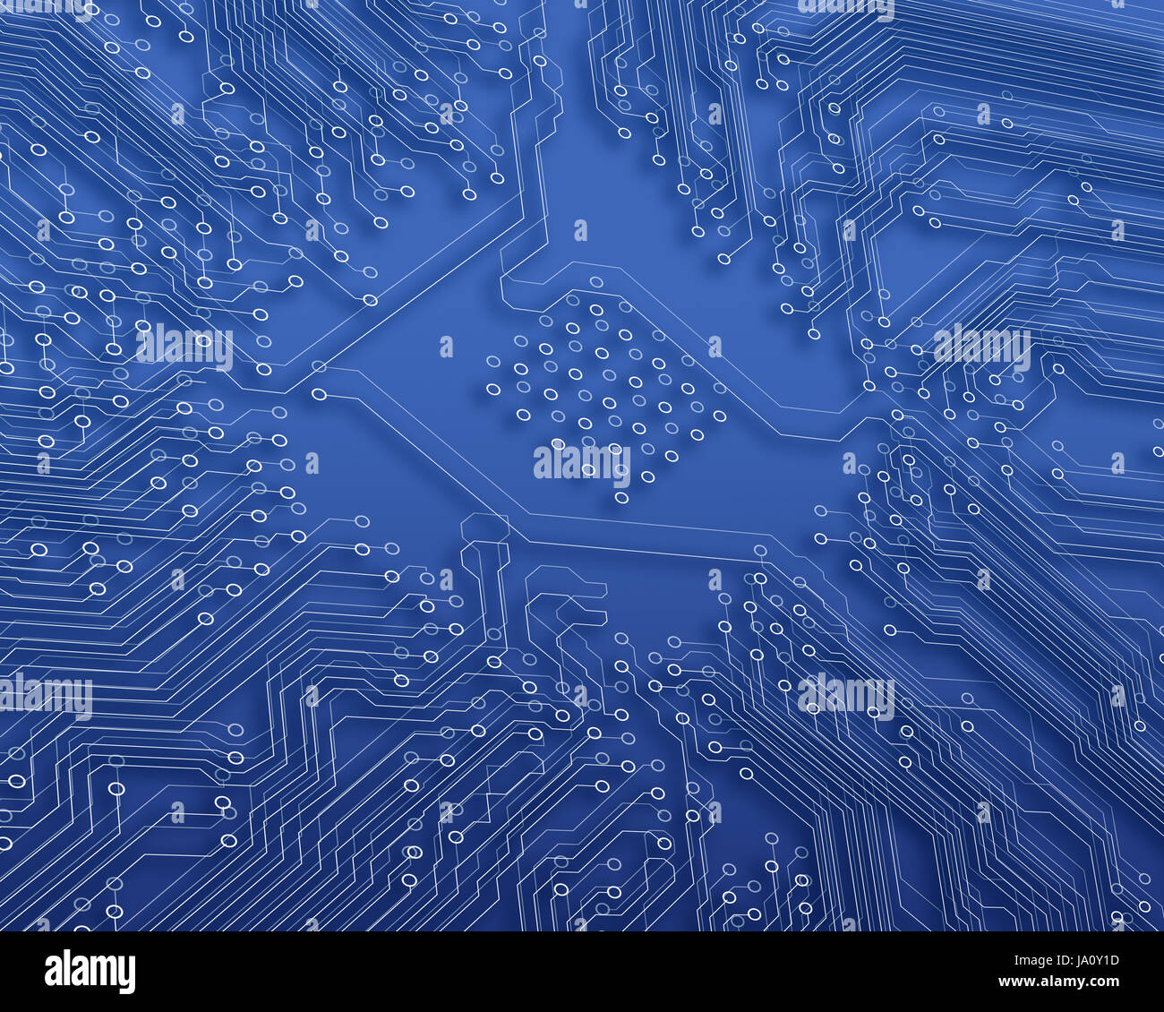 Digital blue computing background Stock Photo - Alamy