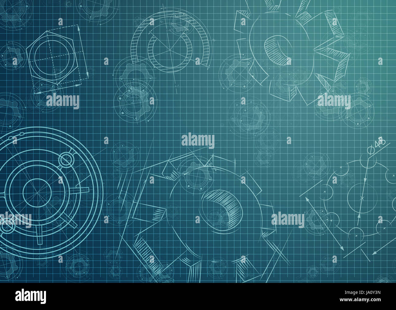 Blue architecture themed background Stock Photo - Alamy