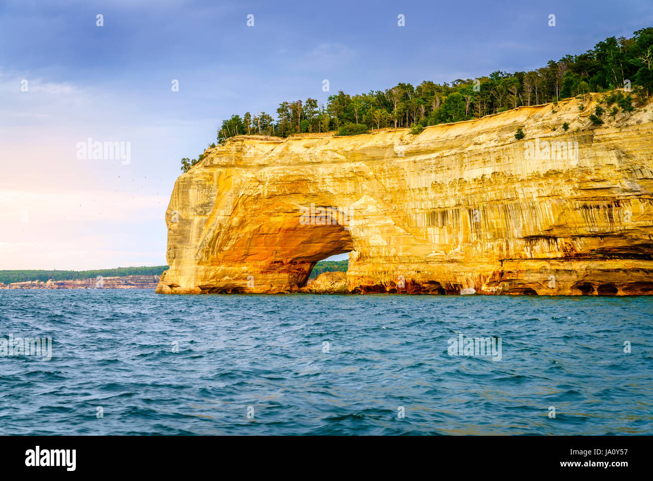 Grand Portal rock formation at Pictured Rocks National Lakeshore on ...